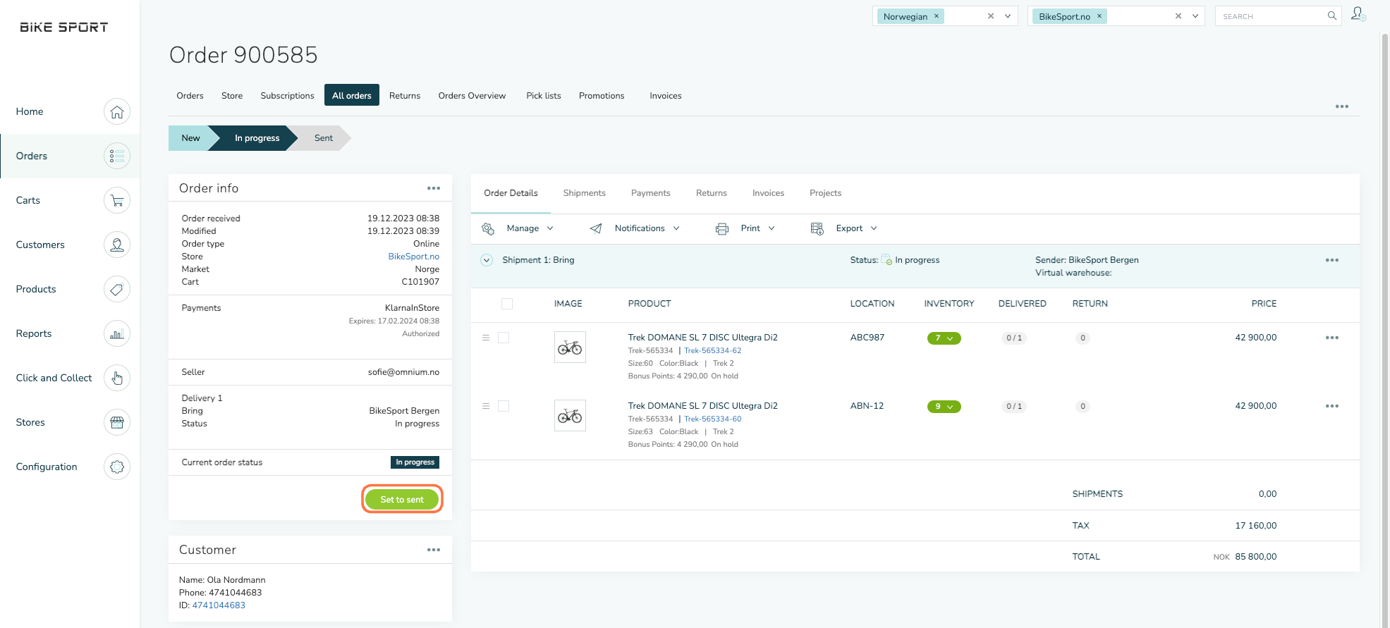 Getting started with orderprocessing and workflows – Omnium