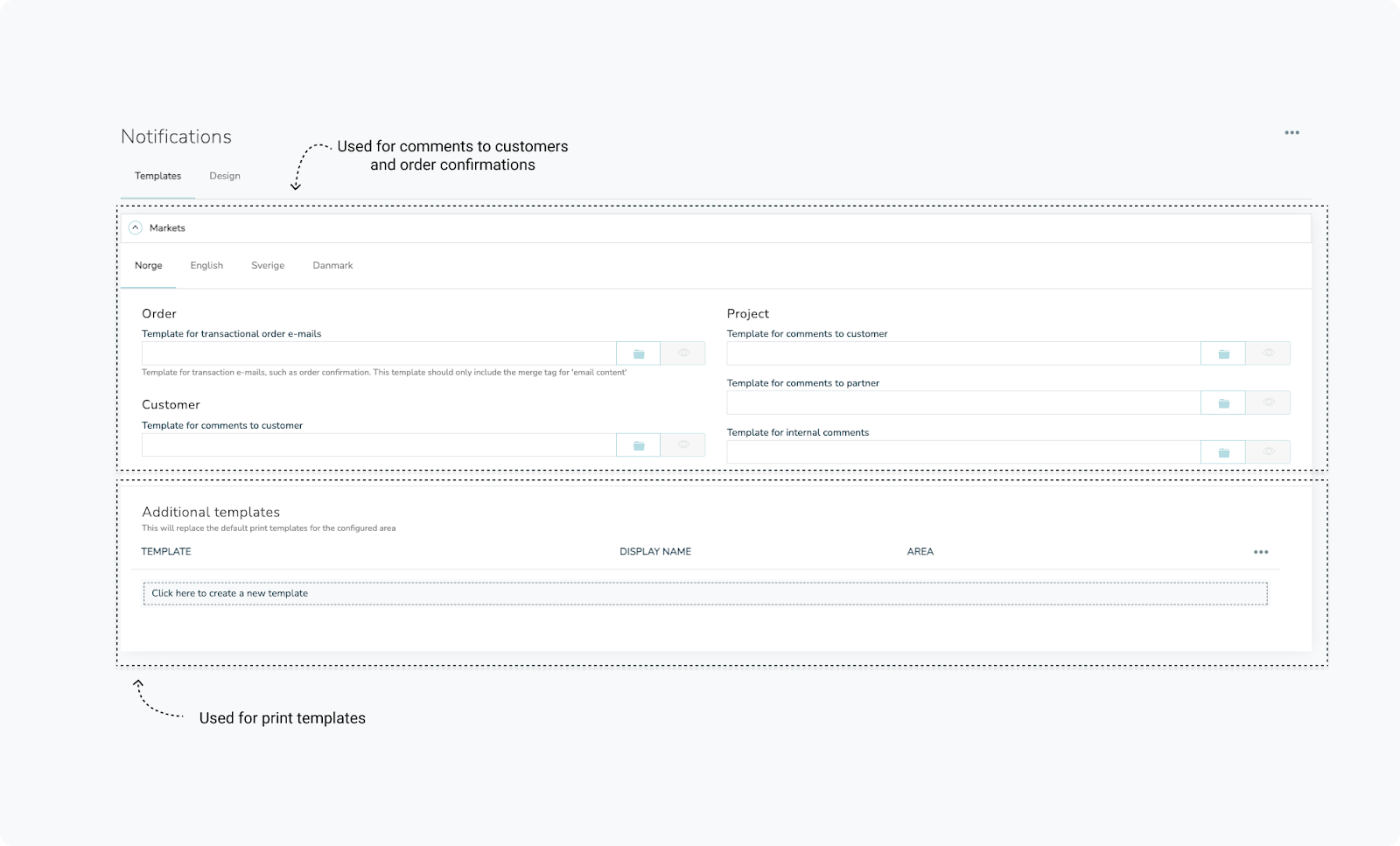 Notification templates – Omnium